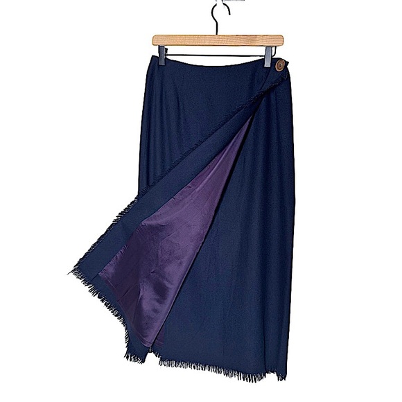 Preston & York | Skirts | Preston York Wool Blend Wrap Skirt With ...